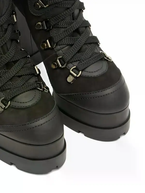 Casadei 120mm Platform Lace-up Boots