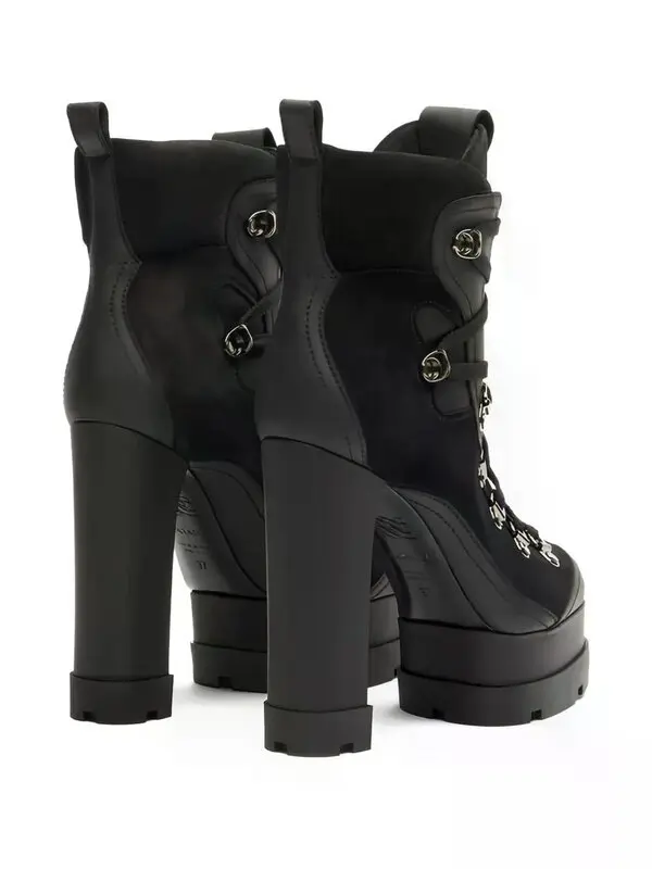 Casadei 120mm Platform Lace-up Boots