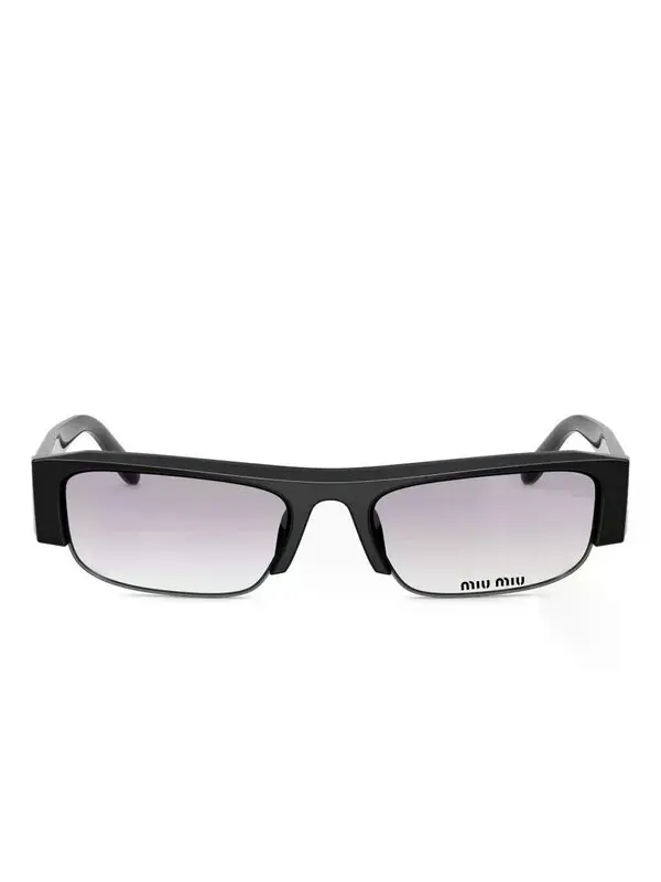 Miu Miu Rectangle-frame Sunglasses - Black
