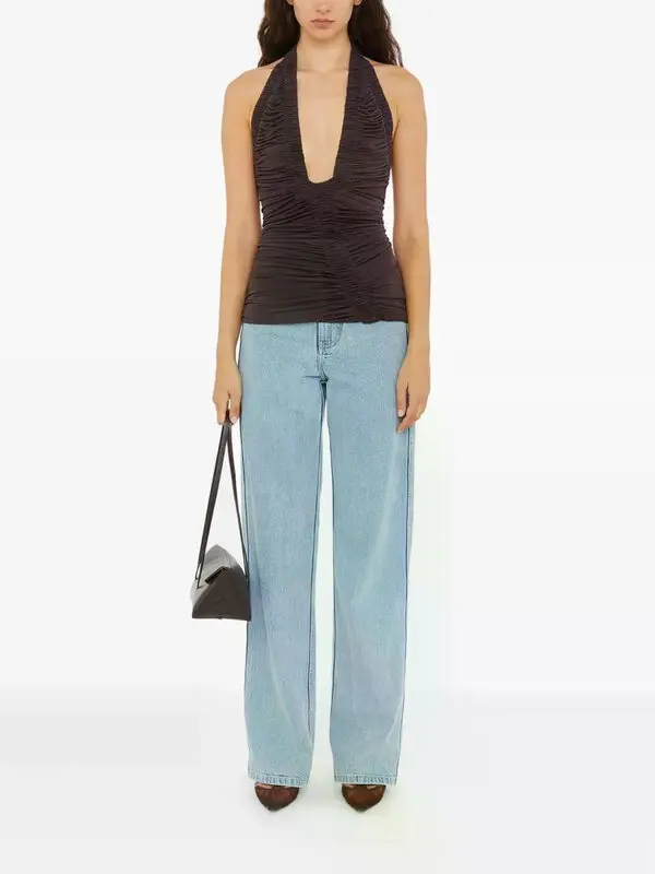 Christopher Esber Orion Ruched Top - Brown