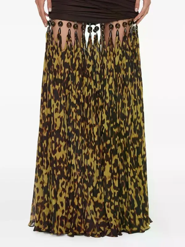 Christopher Esber Droplet Jersey Maxi Skirt - Brown