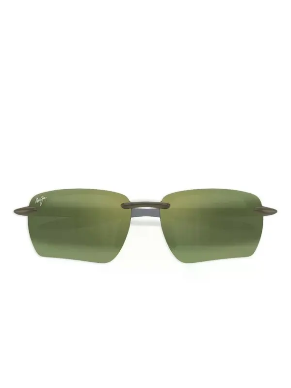 Maui Jim Rimless Rectangle Sunglasses - Grey