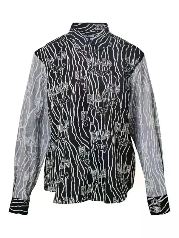 Comme Des Garçons Filip Pagowski Print Long Sleeve Shirt