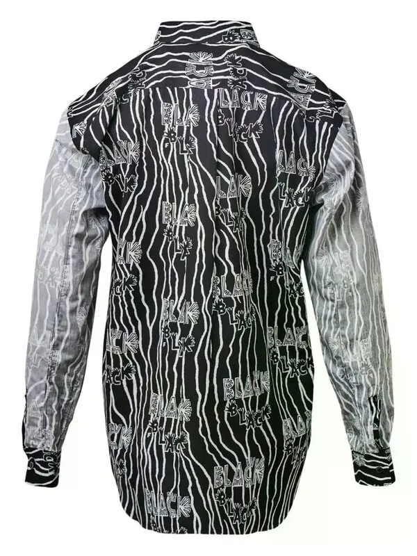 Comme Des Garçons Filip Pagowski Print Long Sleeve Shirt