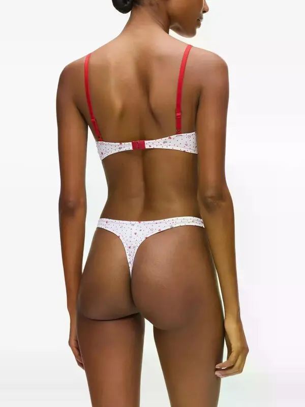 Karl Lagerfeld Heart-print Bralette