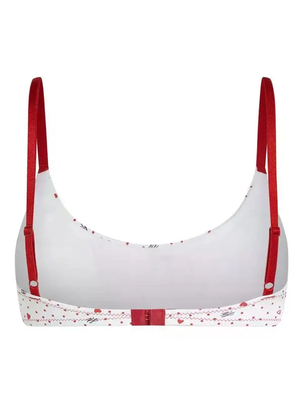 Karl Lagerfeld Heart-print Bralette