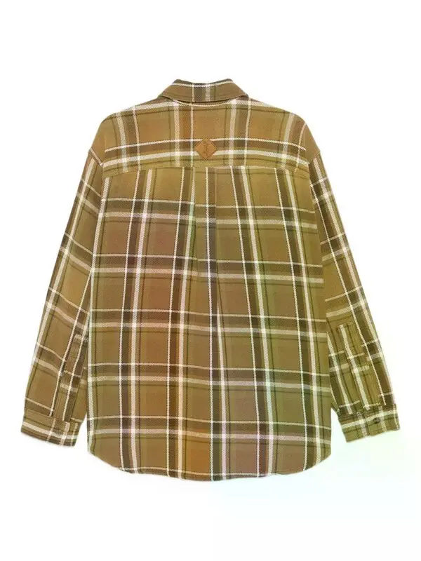HAIKURE Checked Chest-pockets Overshirt