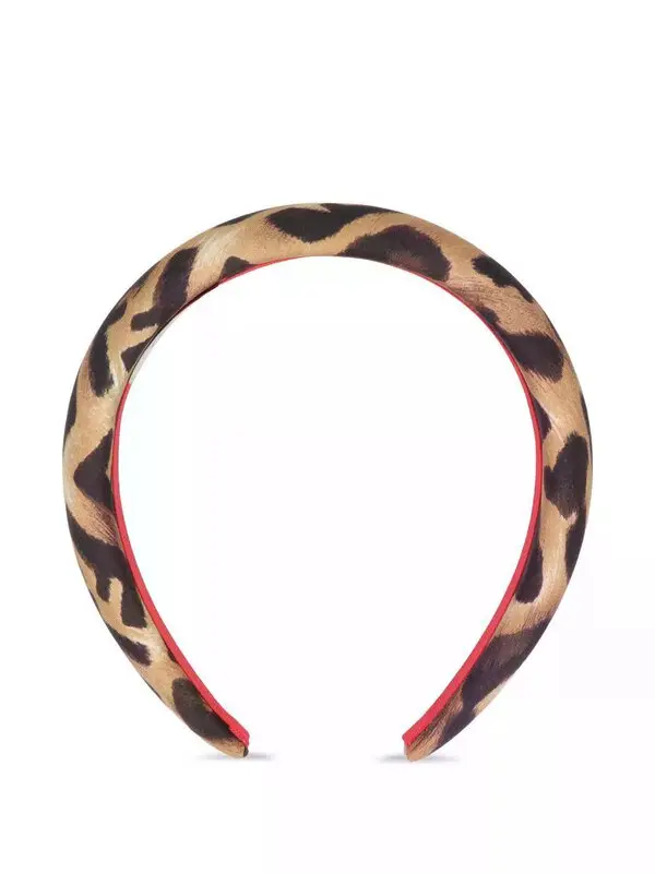 Fendi Animalier-print Headband - Brown