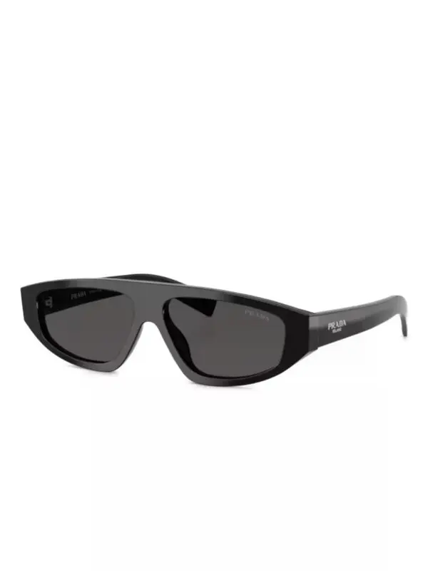 Prada Geometric Frame Sunglasses - Black