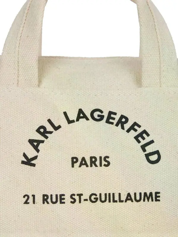 Karl Lagerfeld Mini Rue St-guillaume Canvas Duffle Bag