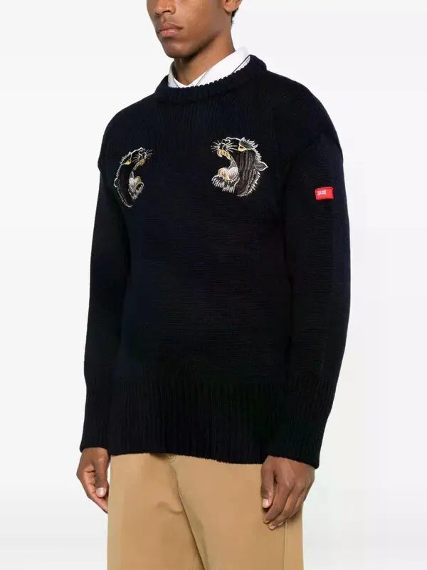 Junya Watanabe Embroidered Crew-neck Sweater