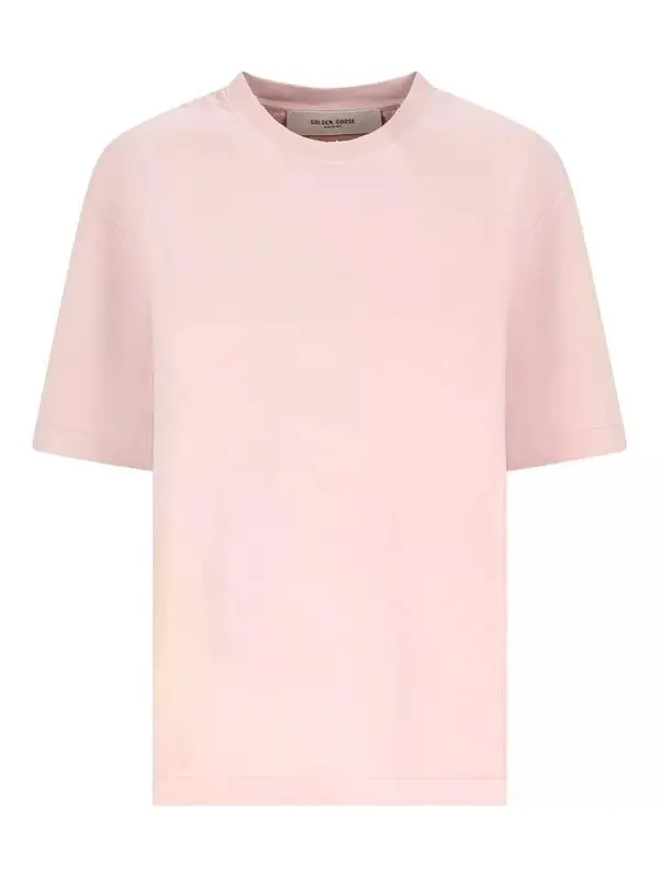 GOLDEN GOOSE Logo Cotton T-shirt - Pink