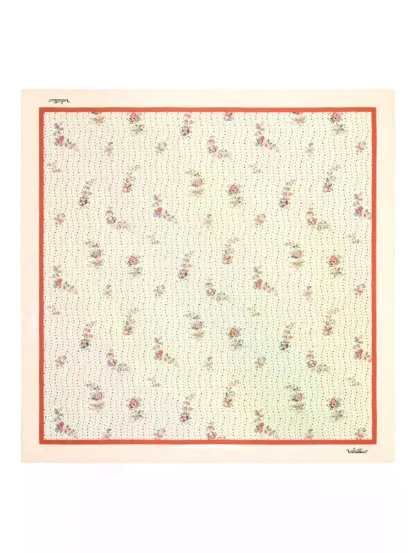 Valentino Garavani Papier Floreal Silk Scarf - Neutrals