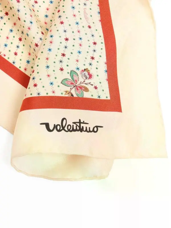 Valentino Garavani Papier Floreal Silk Scarf - Neutrals