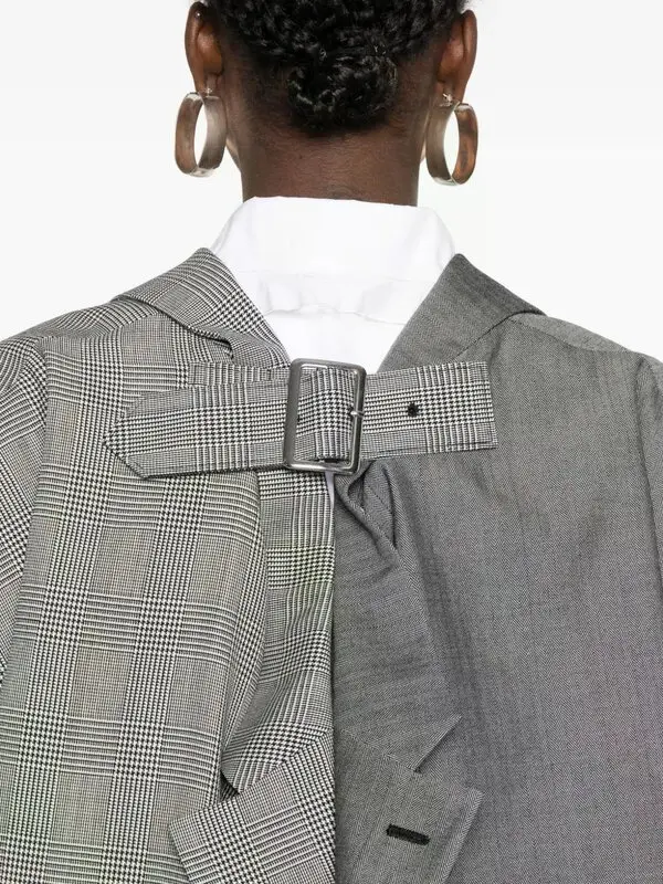 Comme Des Garçons Plaid Pattern Blazer