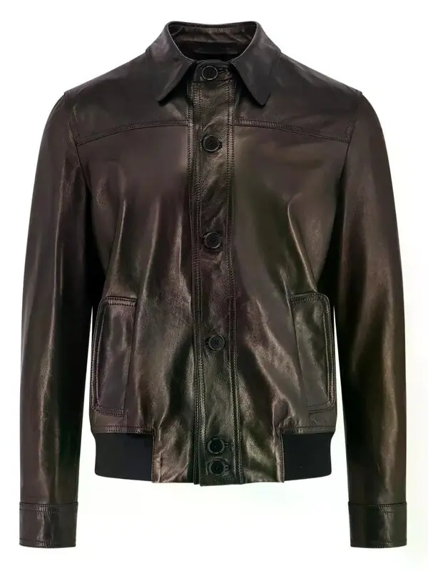 SALVATORE SANTORO Buttoned Leather Jacket