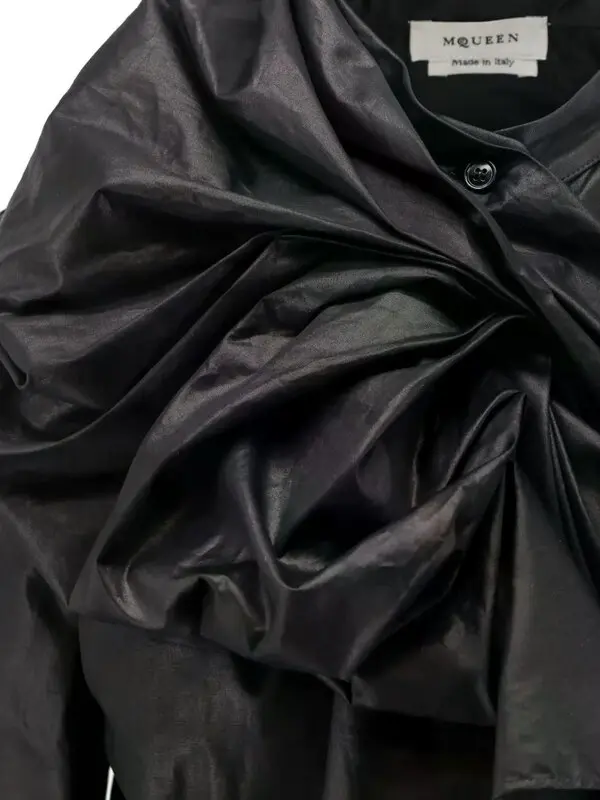 Alexander McQueen Bow-detailed Buttoned Shirt