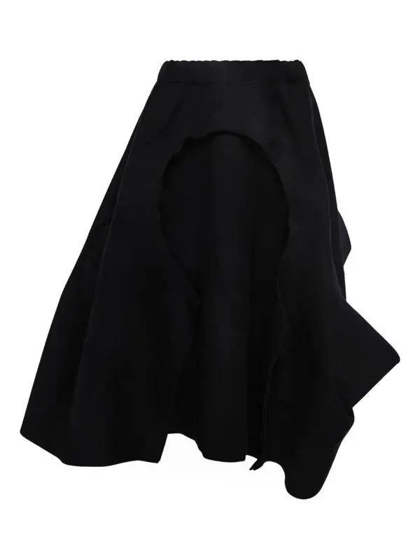Comme Des Garçons Asymmetric-hem Midi Skirt