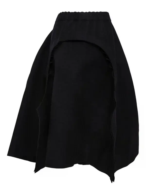 Comme Des Garçons Asymmetric-hem Midi Skirt