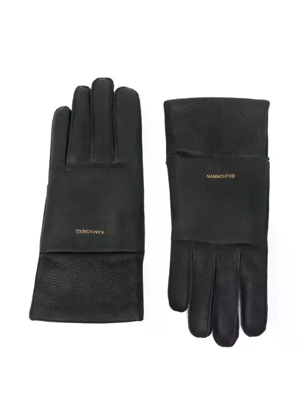 NAMACHEKO Logo-engraved Gloves - Black