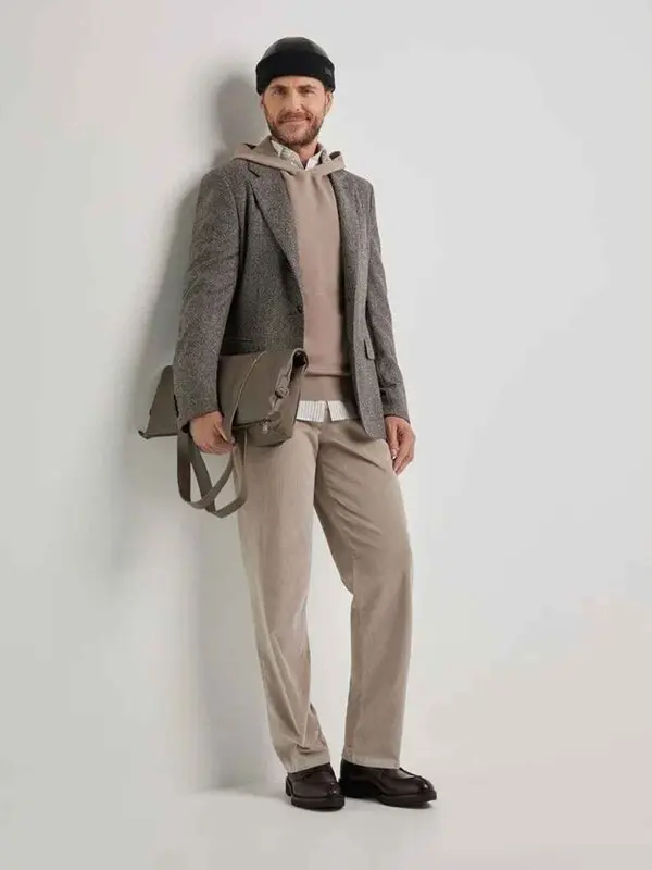 Canali Straight Leg Corduroy Trousers