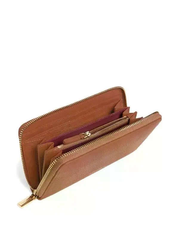 COCCINELLE C-me Logo-plaque Wallet - Brown