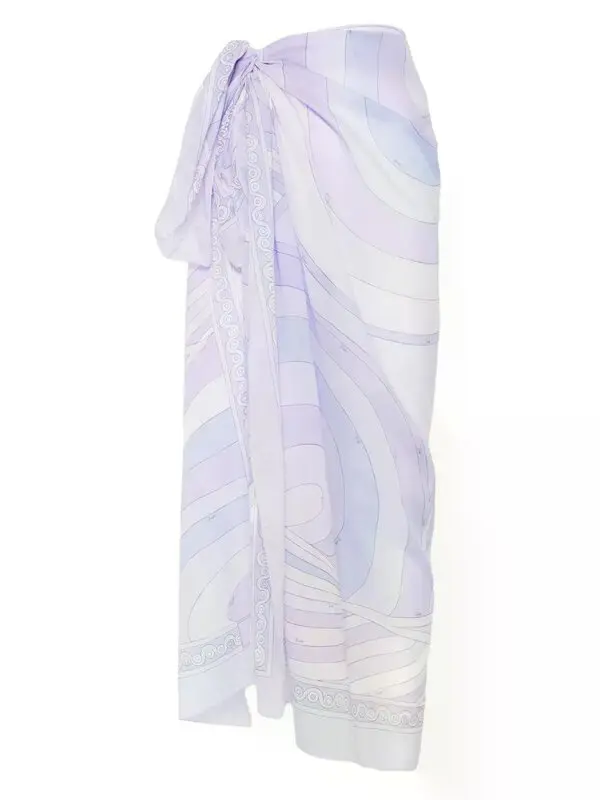 Emilio Pucci Geometric Print Pareo - Purple