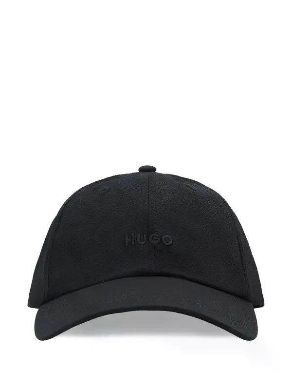 Hugo Embroidered-logo Baseball Cap - Black