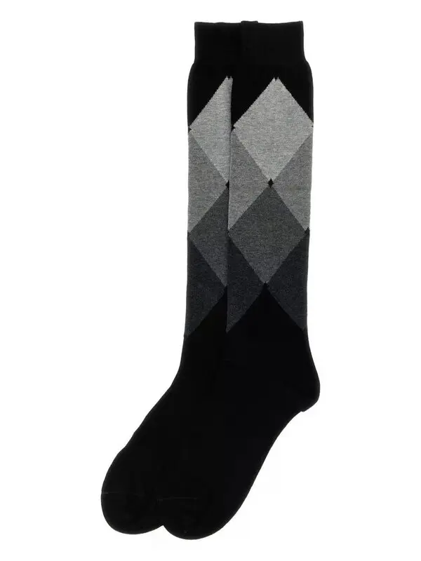 BALLANTYNE Diamond-patterned Socks