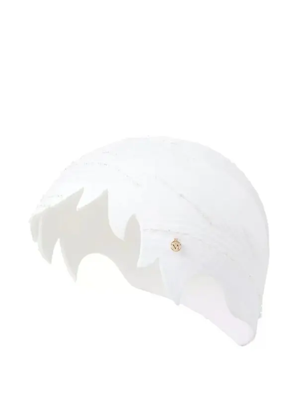 MAISON MICHEL Eleonor Beaded Felt Hat - White