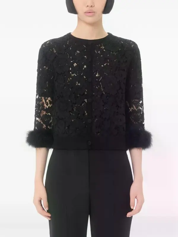 Valentino Garavani Button-fastening Cardigan - Black