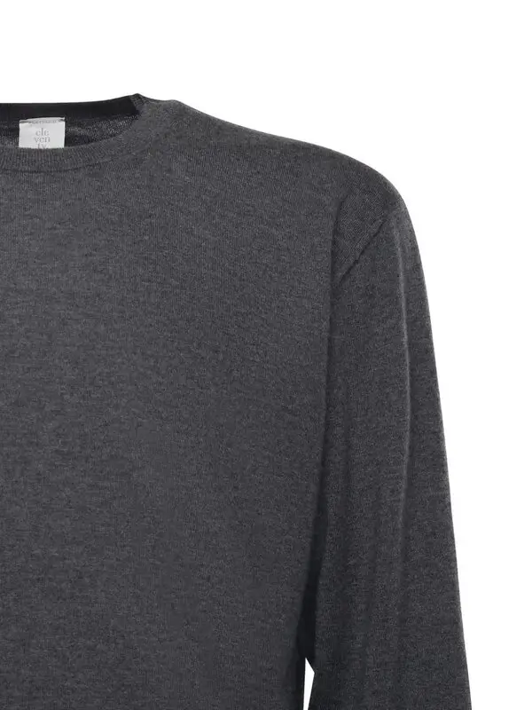 Eleventy Crew-neck Sweater - Grey