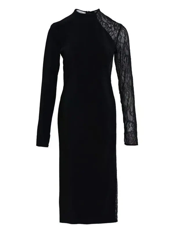 Stella McCartney Miracle Lace-trim Crepe Midi Dress