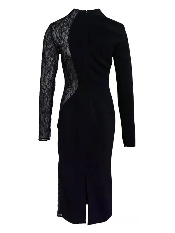 Stella McCartney Miracle Lace-trim Crepe Midi Dress