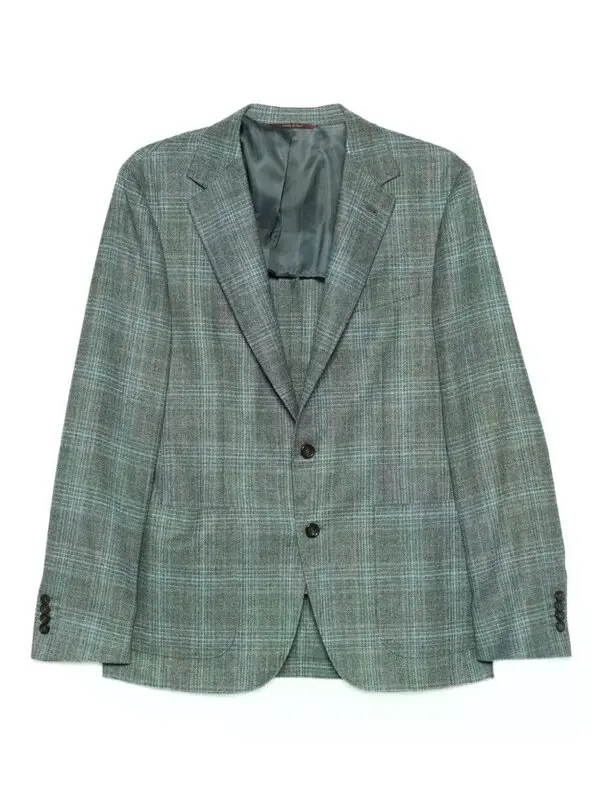 Canali Checked Wool Blazer
