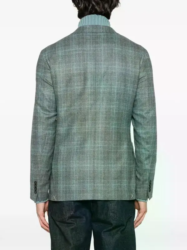 Canali Checked Wool Blazer