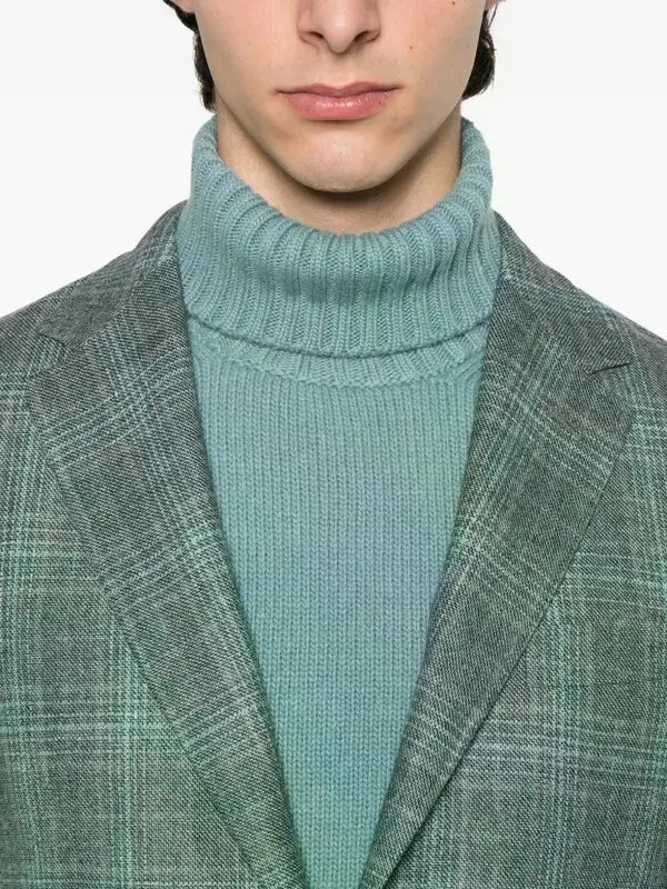 Canali Checked Wool Blazer