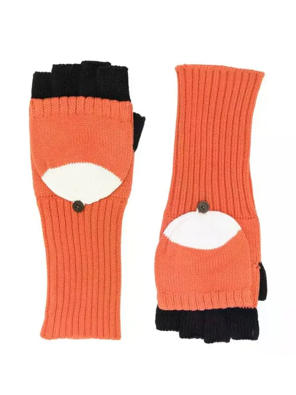 CHARLES JEFFREY Animal-motif Gloves - Orange