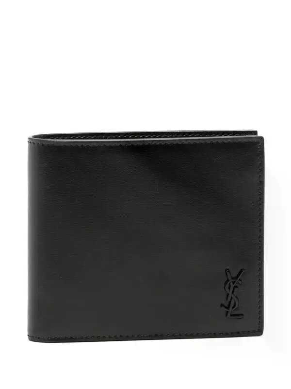 Saint Laurent Tiny Cassandre East/west Wallet - Black