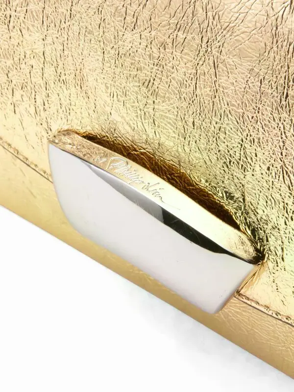 3.1 Phillip Lim Id Metallic Leather Shoulder Bag - Gold
