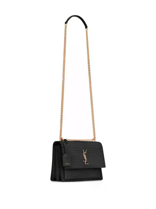 Saint Laurent Medium Sunset Shoulder Bag - Black