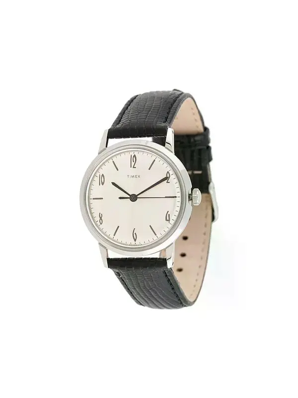 TIMEX Marlin Handwind 34mm Watch - Black