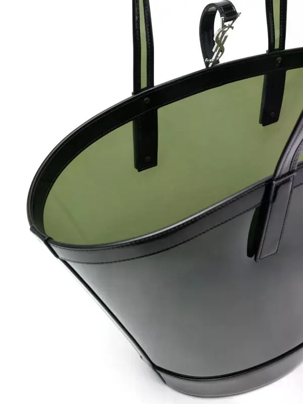 Saint Laurent Medium Panier Tote Bag - Green