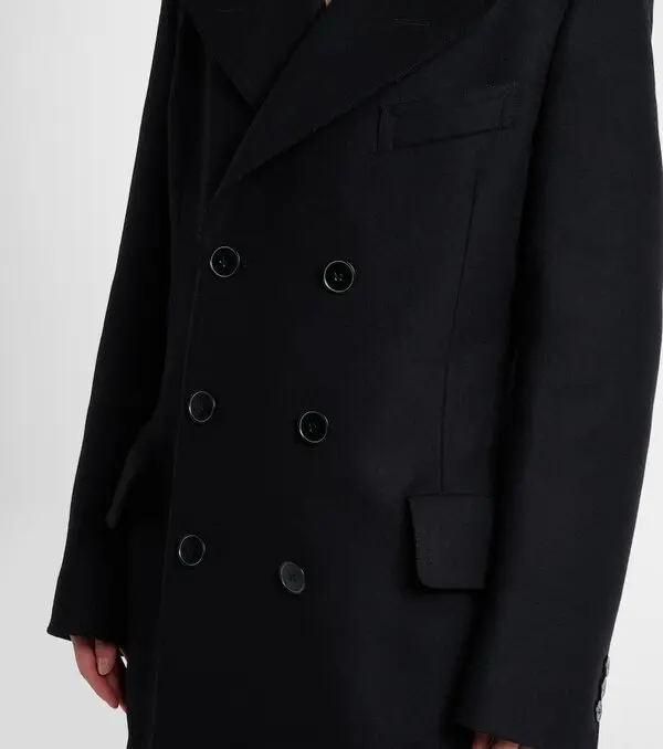MAISON MARGIELA Double-breasted Virgin Wool Coat