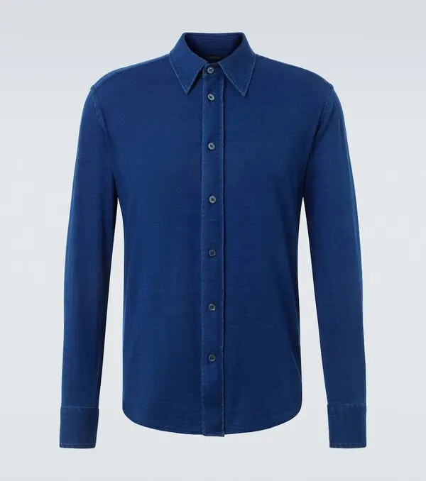 TOM FORD Cotton Shirt - Blue