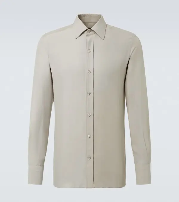 TOM FORD Cotton Shirt - Grey