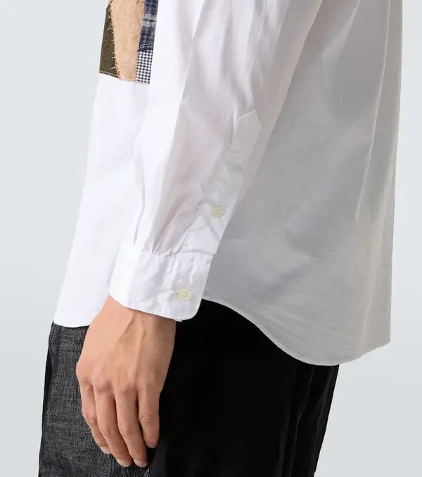 Comme Des Garçons Homme Patchwork Cotton Poplin Shirt