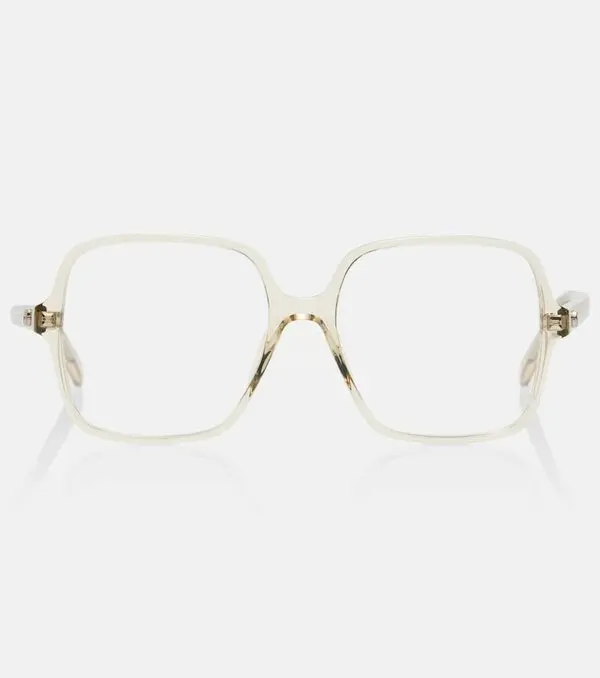 Gucci Optical Square Frame Glasses - Yellow