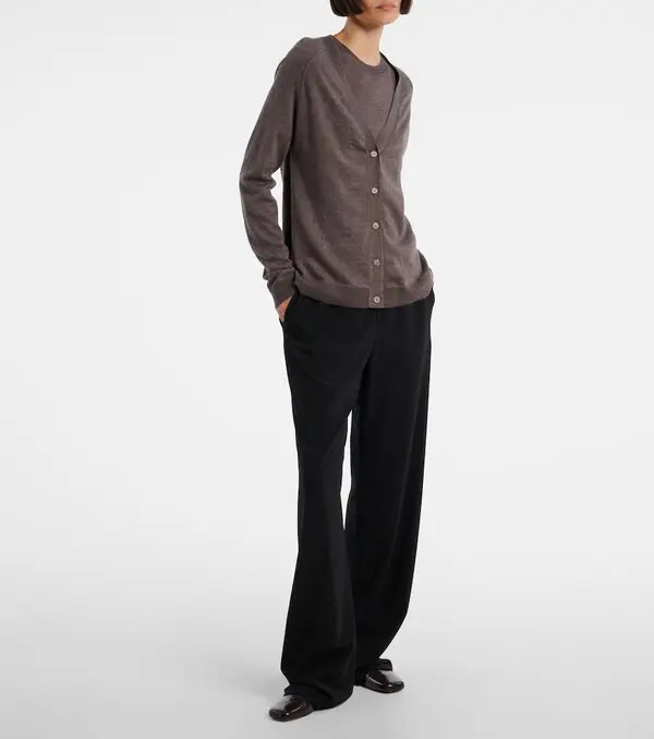 THE ROW Penelope Leather Mules - Brown