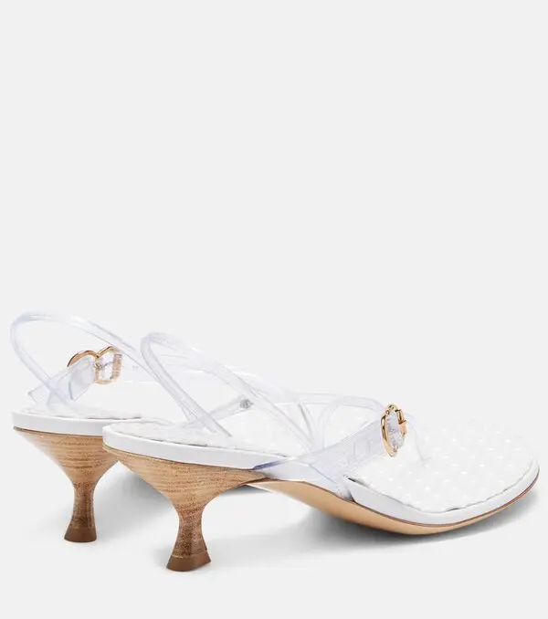 HERBERT LEVINE Starry-eyed Jelly 55 Sandals - Transparent